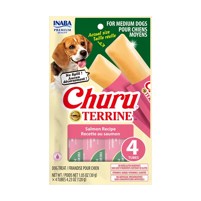 INA Churu Terrine MD DOG Salmon CARTON 8x4.2oz (2) NEW | Trueman ...