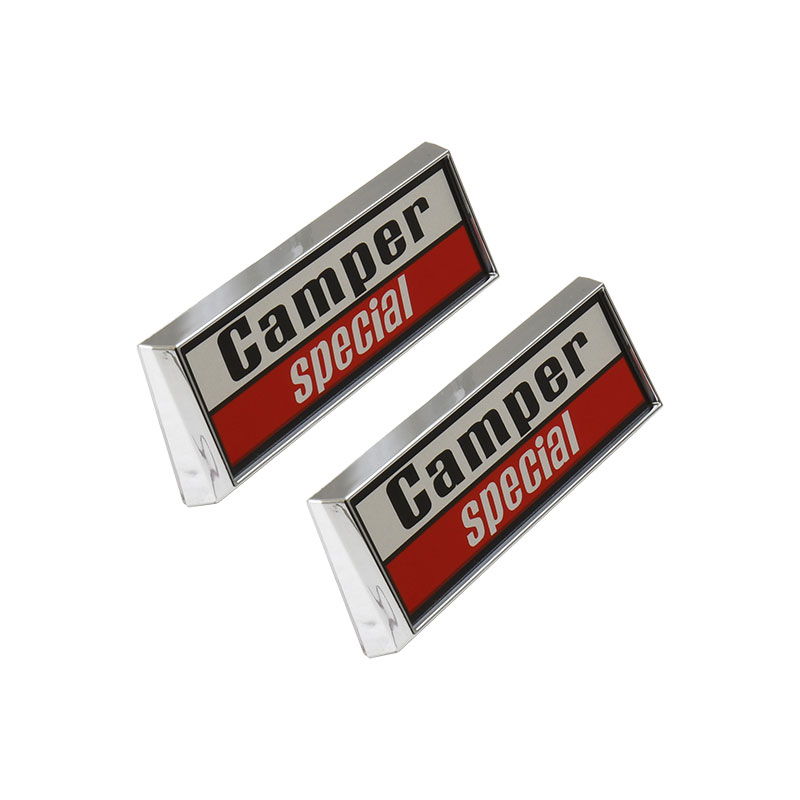 Front Fender Emblems - "Camper Special" - 1973-76 Ford Trucks