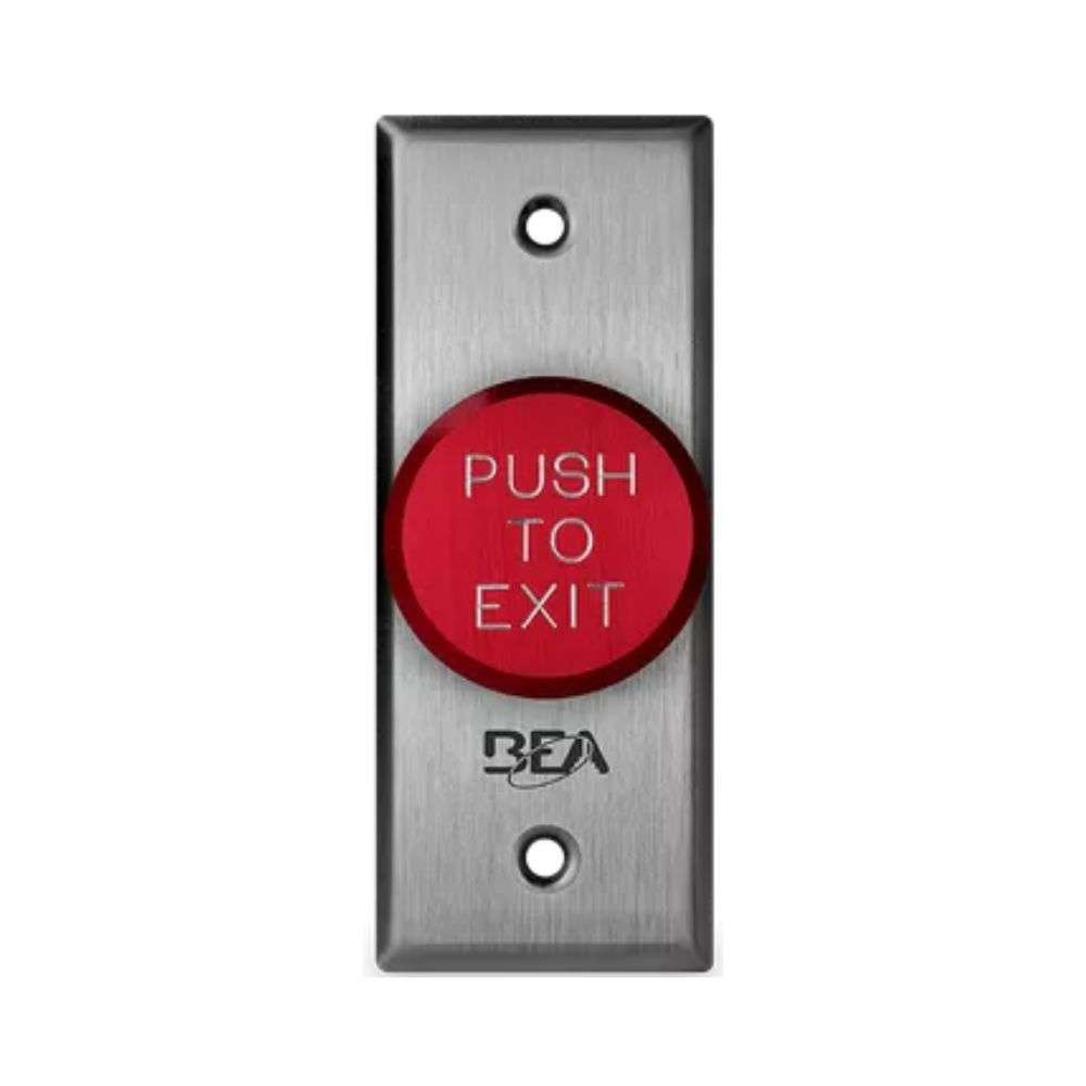 BEA Pneumatic Button 1-5/8" Plate-1-5/8" Red Button-Push to