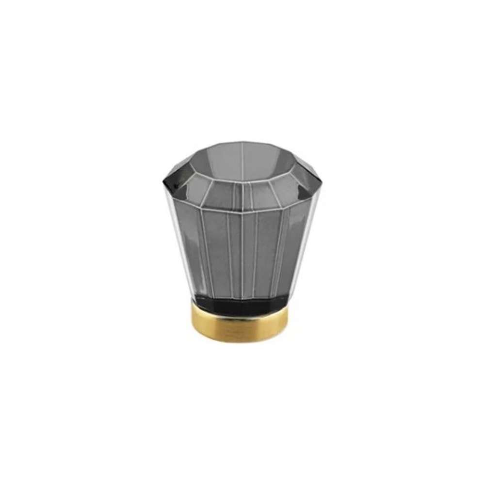 Emtek 86540-US7-SMOKE Crstl Brookmont Cyan Cbnt Knb(1 Dia)