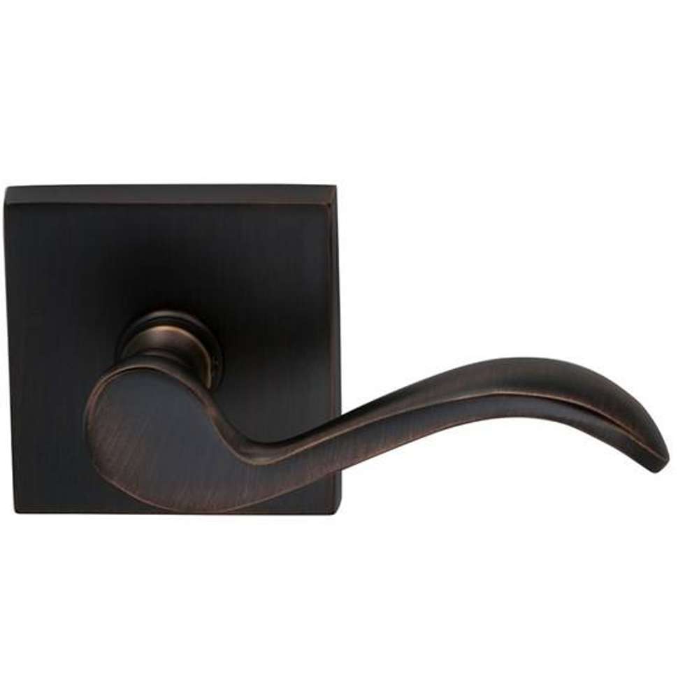 Omnia 895SQ-PA-TB-LH Style Lever Square Rose