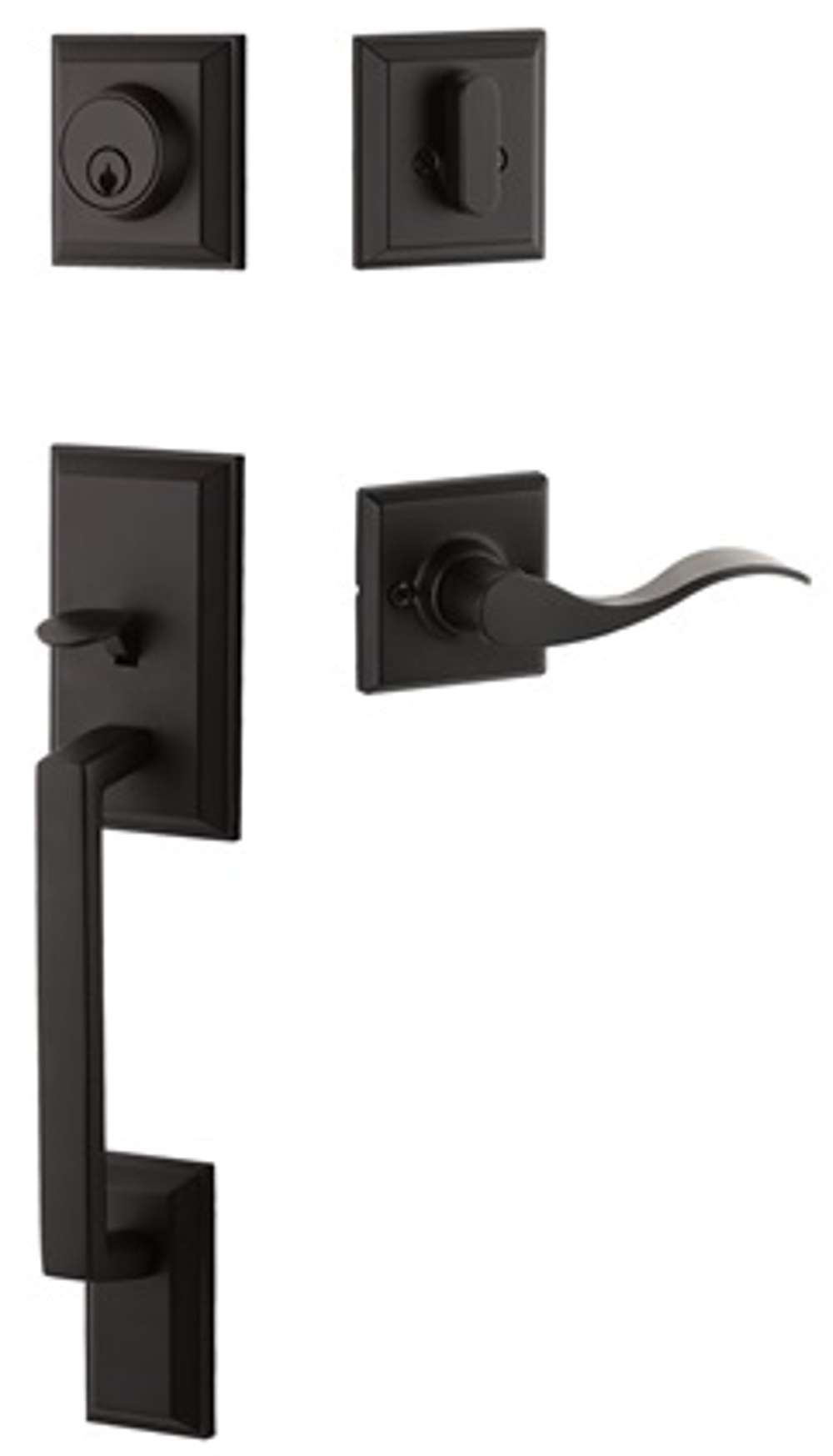 Yale Expressions YELT44.BWK Ellington Handleset with Brunswick Lever