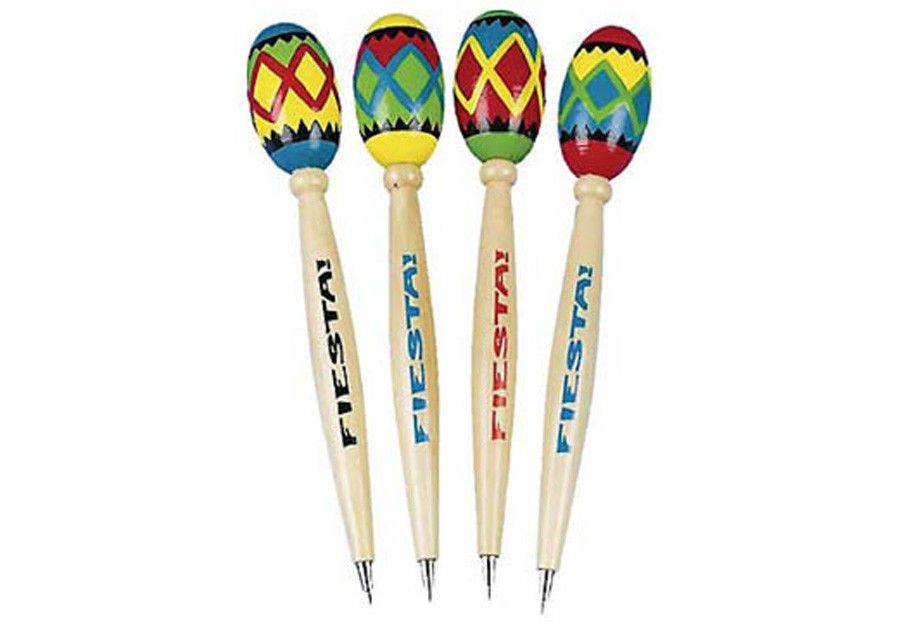 WOODEN "FIESTA!" MARACA PEN Pkg/12 Music in Motion