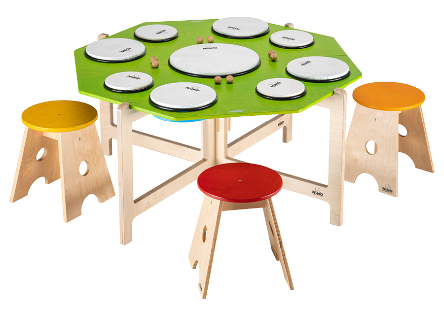 CLASSROOM HAND DRUMS Set with Stand & Stools Music in Motion